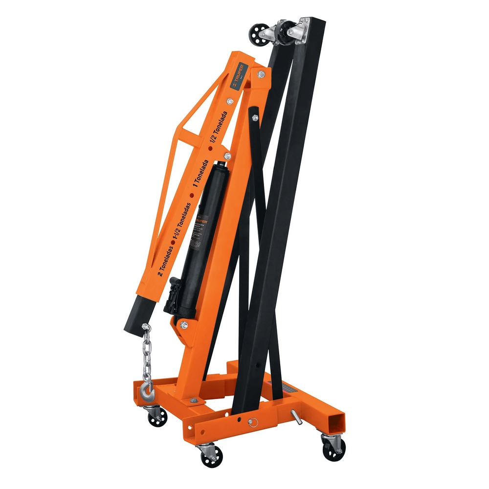 Grúa Pluma Hidráulica Plegable 2 Toneladas Truper 12888